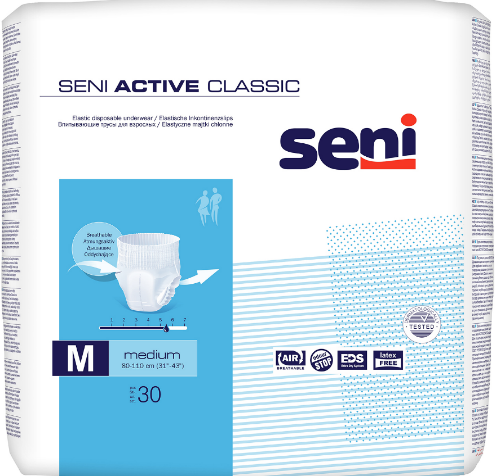 FRALDA CUECA SENI ACTIVE CLASSIC L 30unid. - Ambulâncias St.Quiteria