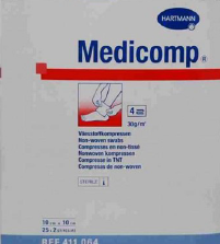 Medicomp - Compressas esterilizadas 10x10 - Ambulâncias St.Quiteria