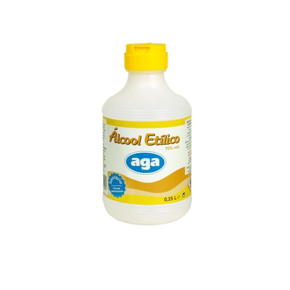 Álcool etílico 70 % - 250 ml - Ambulâncias St.Quiteria
