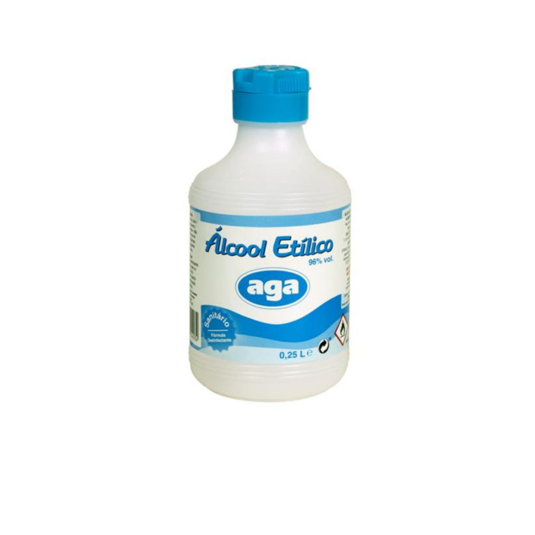 Álcool etílico 96 % - 250 ml - Ambulâncias St.Quiteria