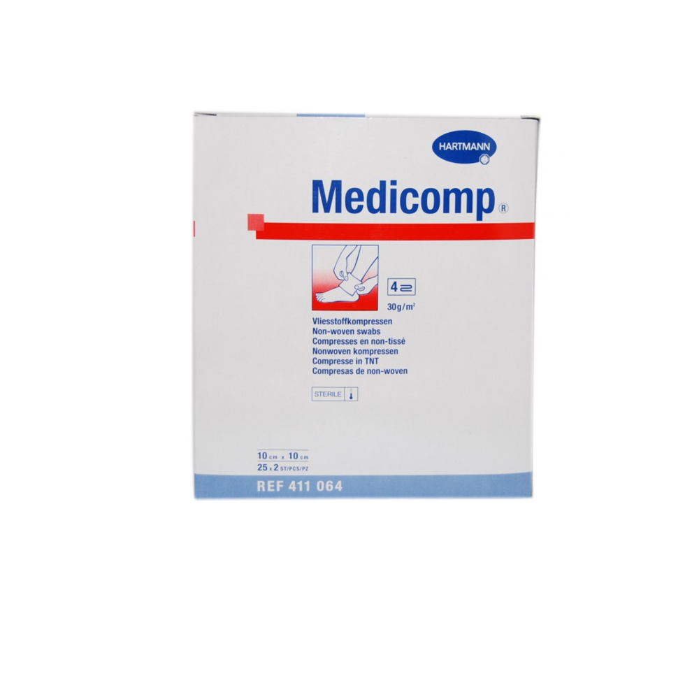 Medicomp - Compressas esterilizadas 10x10 - Ambulâncias St.Quiteria